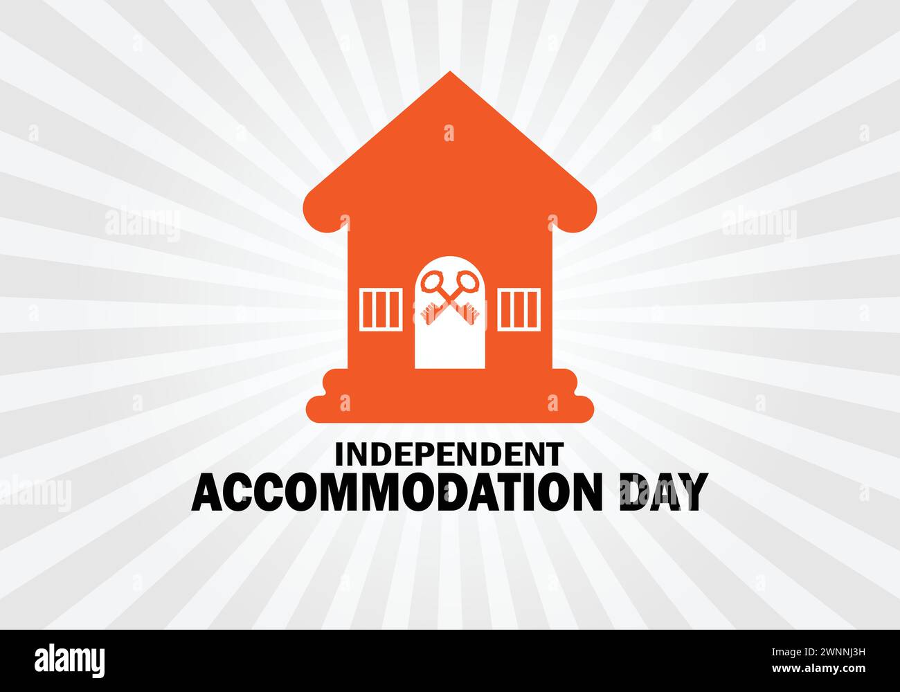 Independent Accommodation Day wallpaper with shapes and typography ...