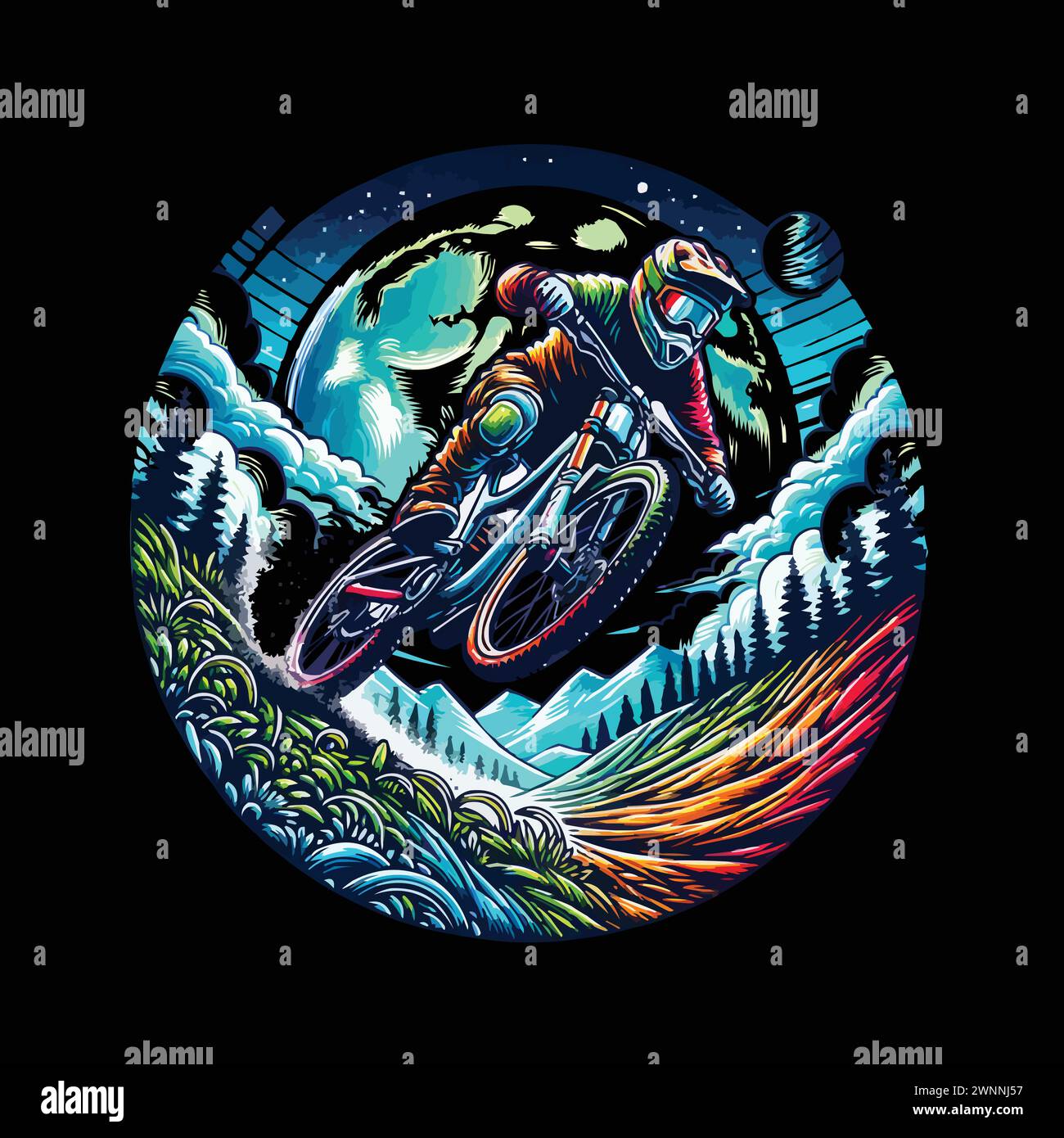 Mountain t shirt designs Stock Vector Images - Alamy