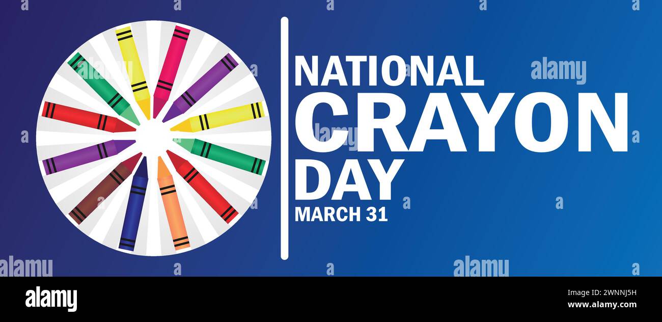 National Crayon Day. Suitable for greeting card, poster and banner Stock Vector Image & Art - Alamy