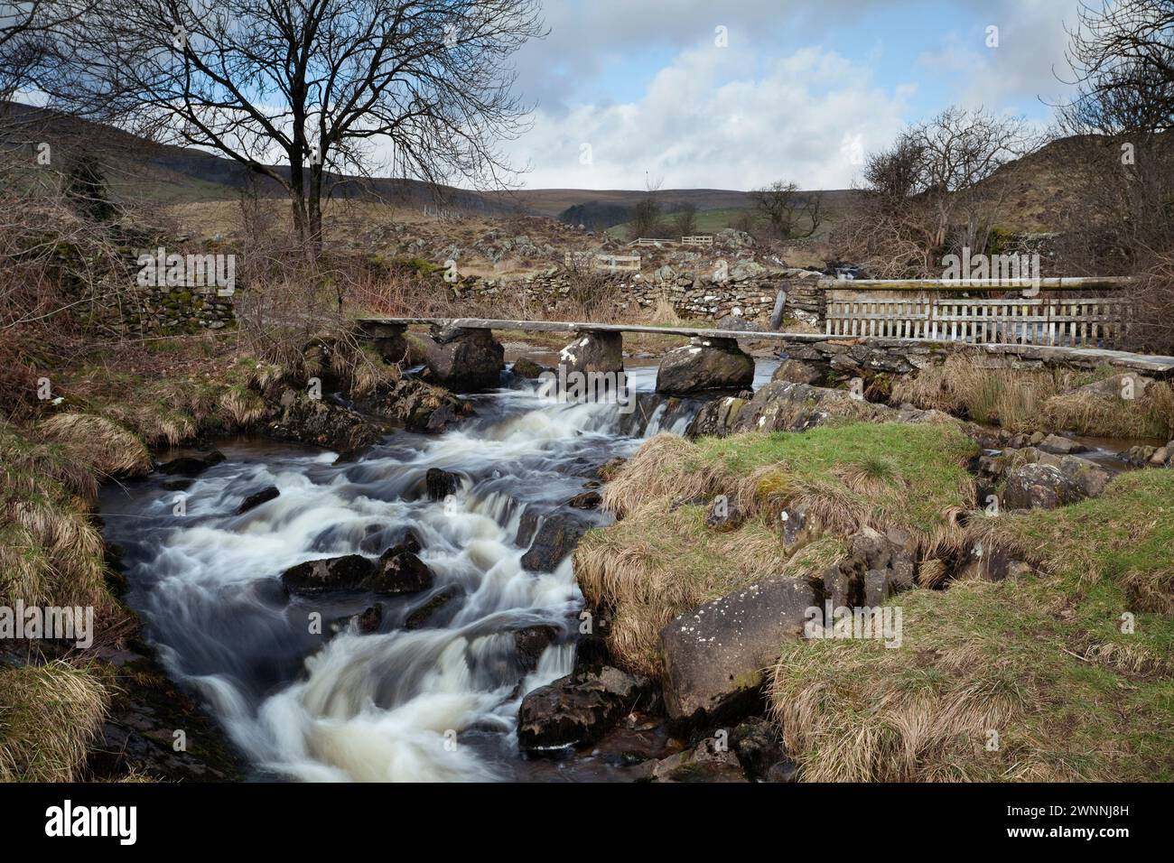 Wash Dubs near Wharfe and Austwick in the Yorkshire Dales, UK Stock ...