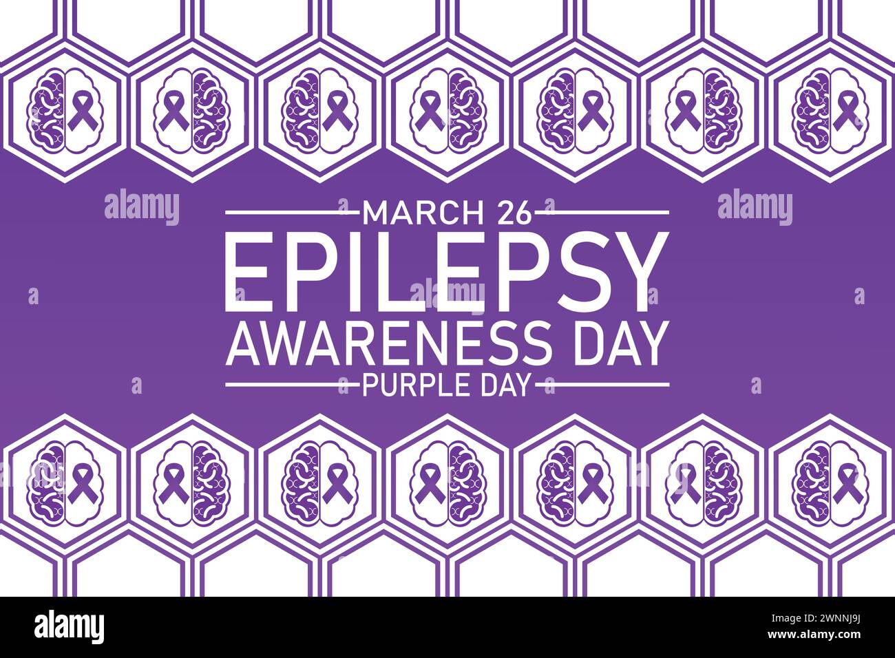 Epilepsy Awareness Day Purple Day wallpaper with typography. Epilepsy ...