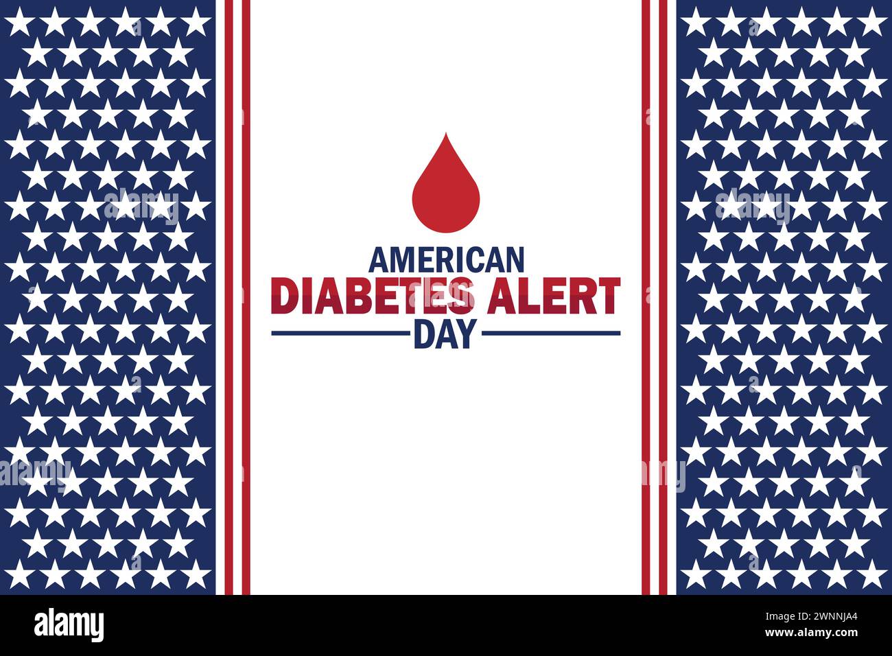 American Diabetes Alert Day wallpaper with shapes and typography ...