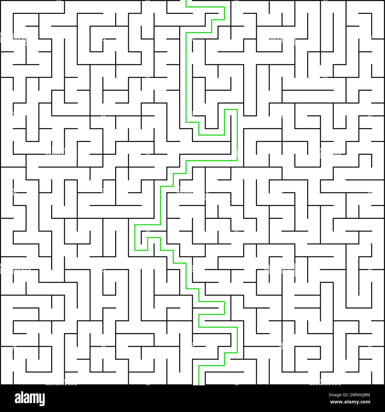 Education logic game labyrinth for kids. Find right way. Isolated ...