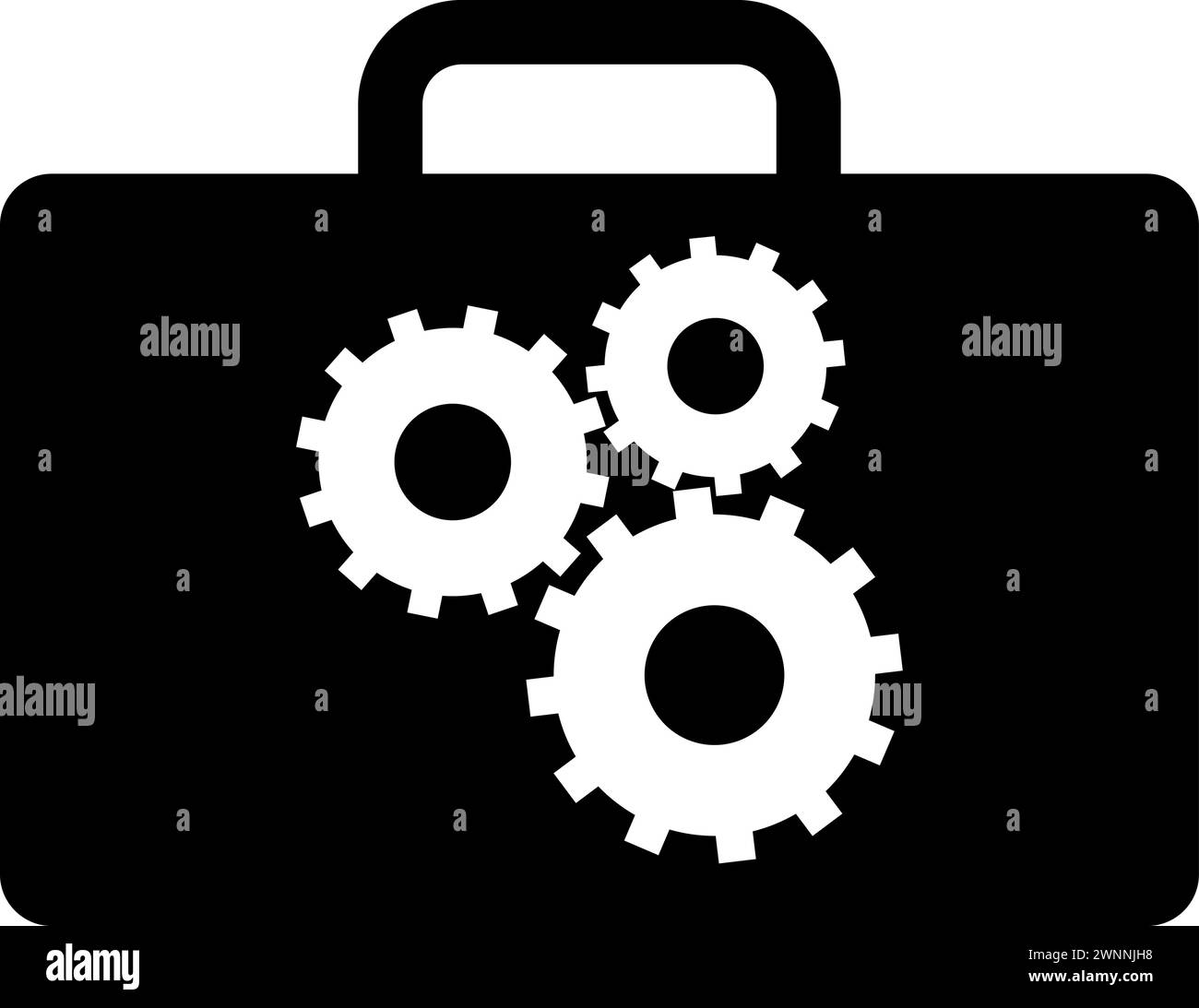 Silhouette of Repair Kit Icon in Flat Style Stock Vector Image & Art ...