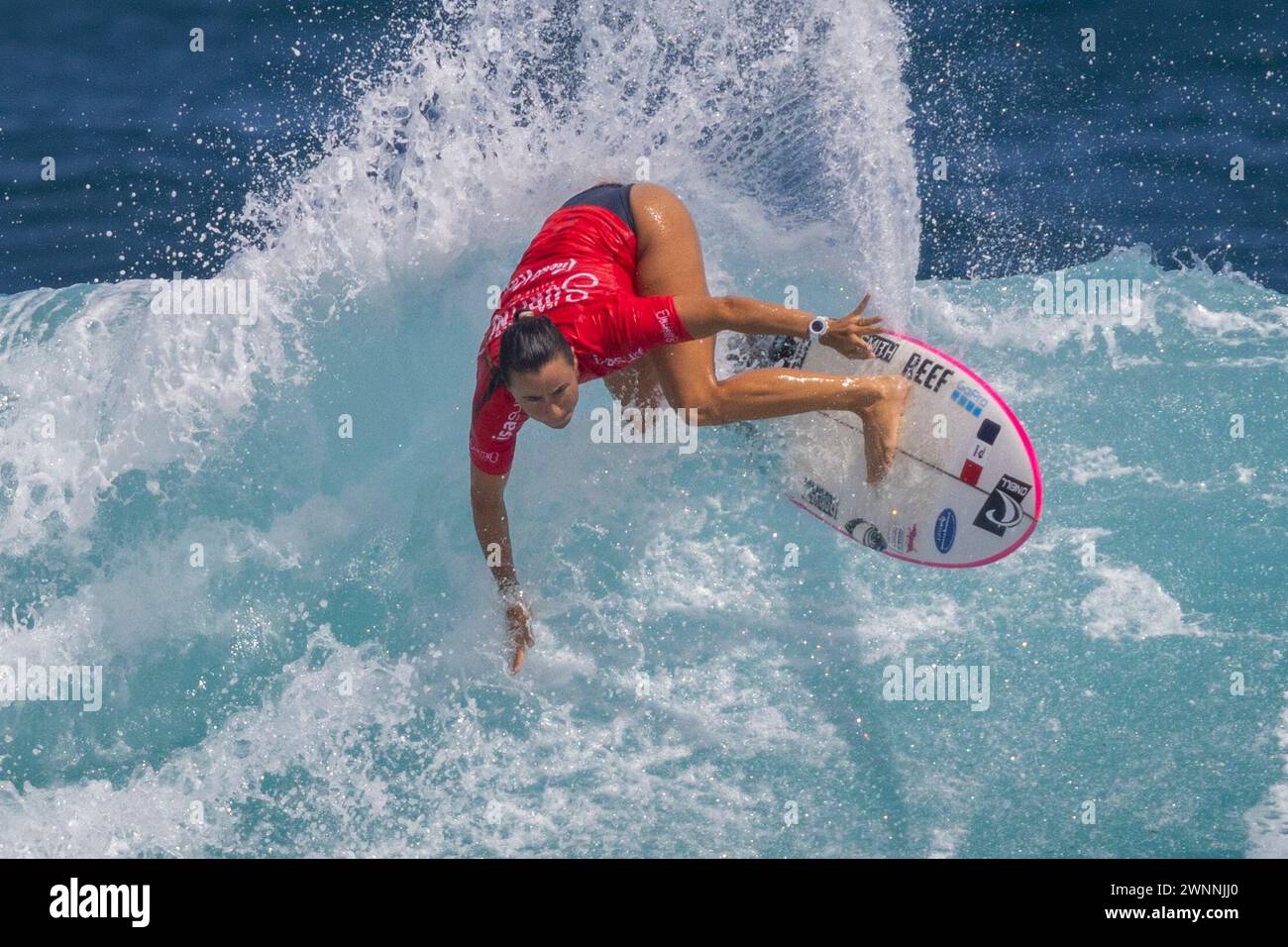 Johanne Defay from France competes in the final of the ISA World ...