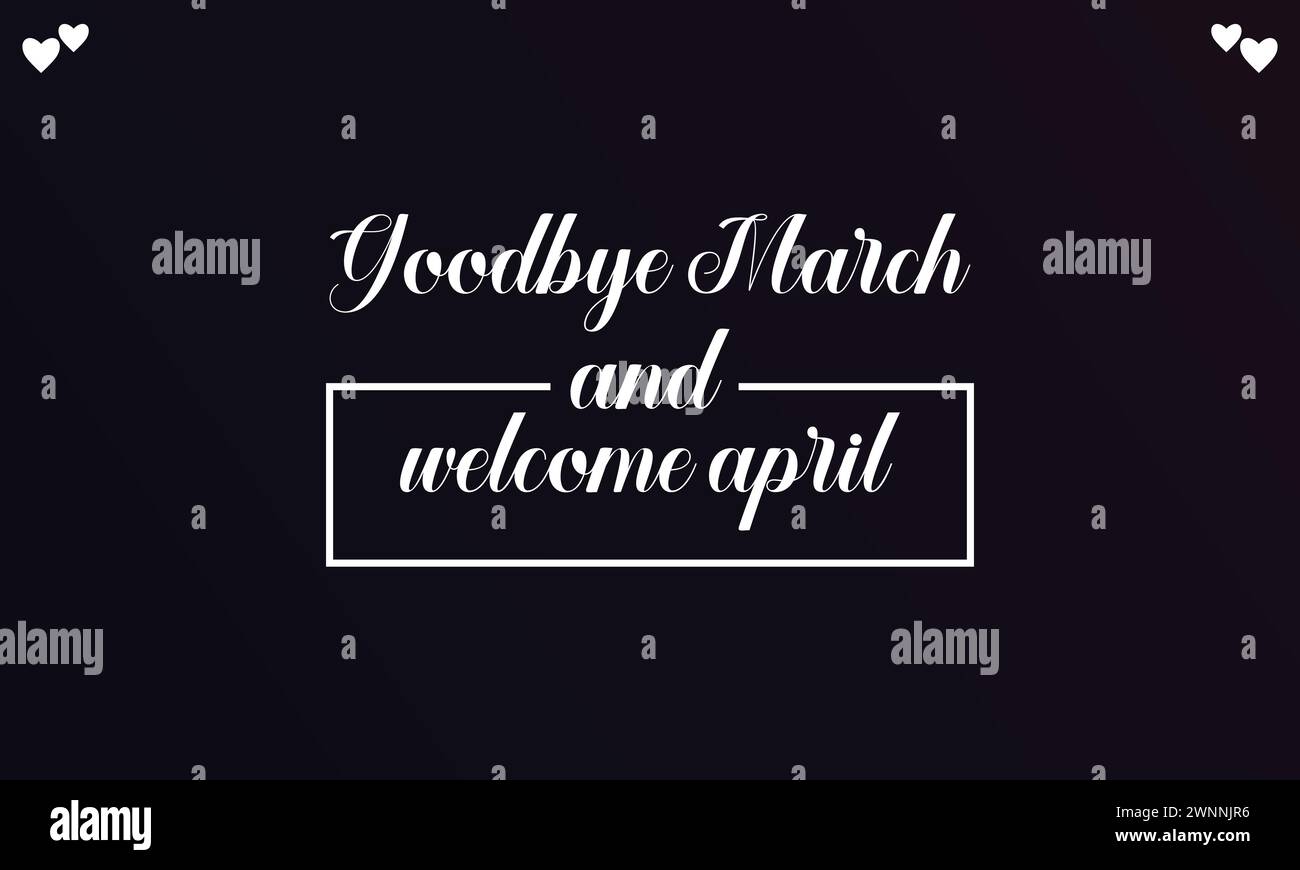 Month of april Stock Vector Images - Alamy