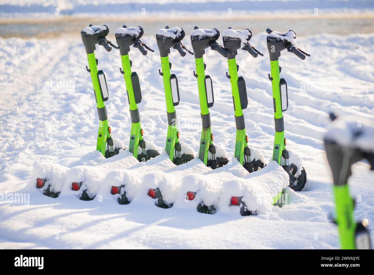 Rental electric scooters are being rendered useless due to heavy snow ...