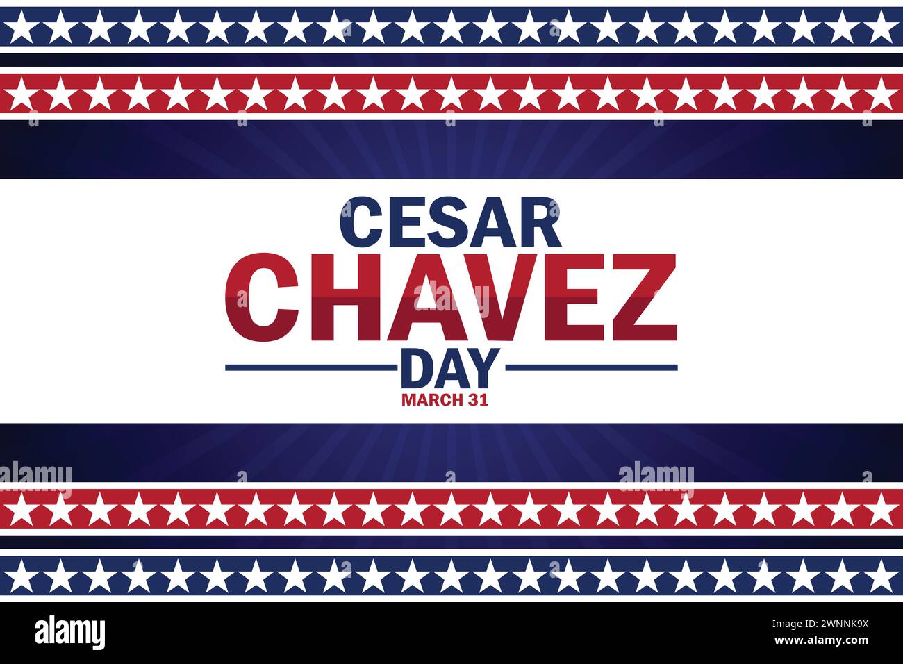 Cesar Chavez Day. March 31. Holiday concept. Template for background ...