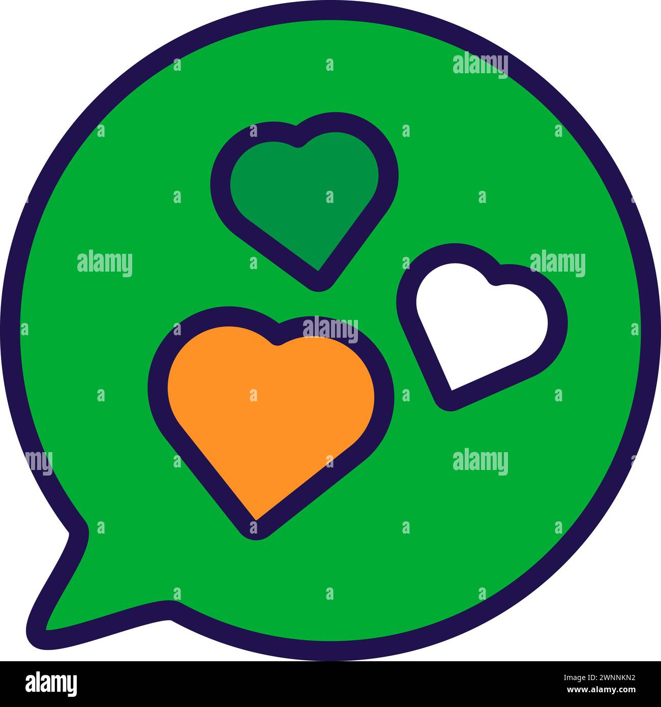 Isolated heart inside flag hi-res stock photography and images - Alamy