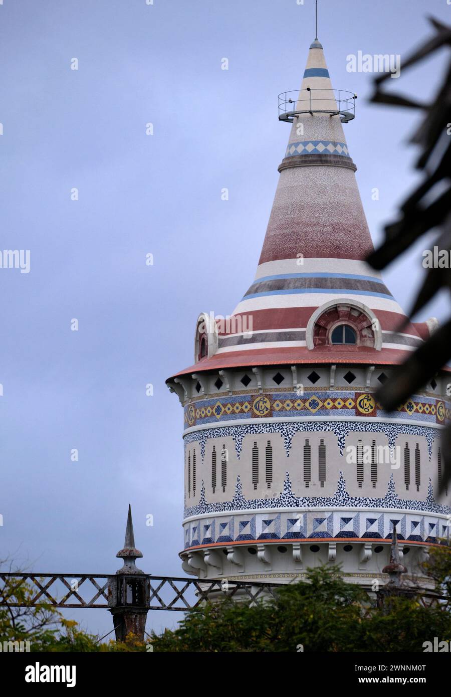 Water Tower in Barcelona Spain Stock Photo - Alamy