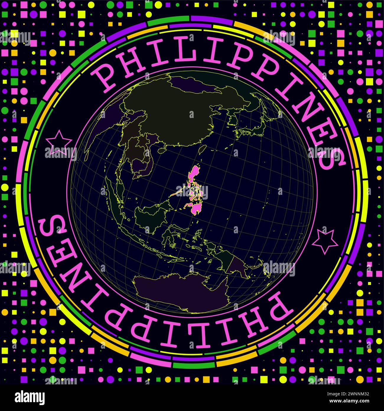 Map satellite geography philippines hi-res stock photography and images ...