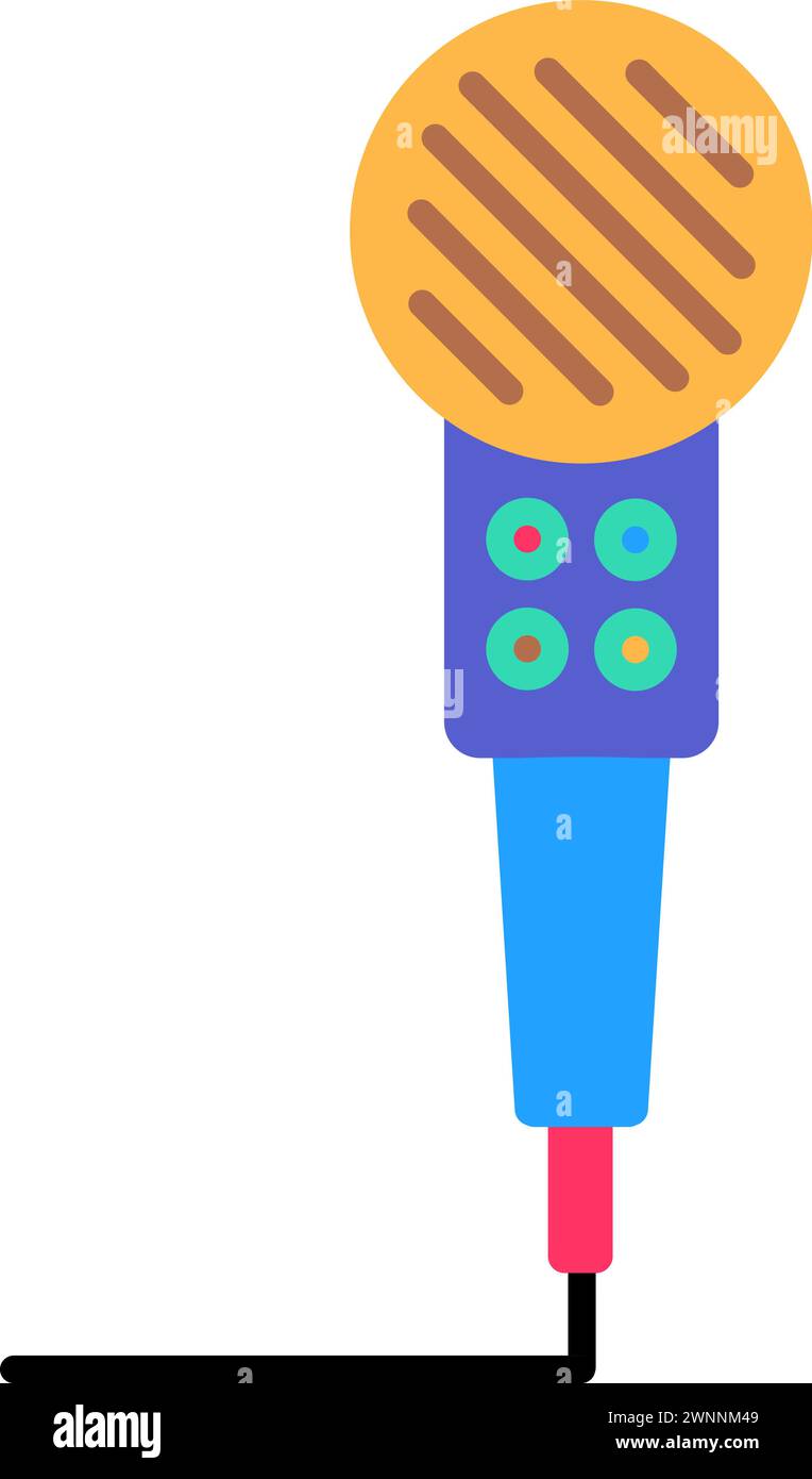 Microphone line solid icon hi-res stock photography and images - Alamy