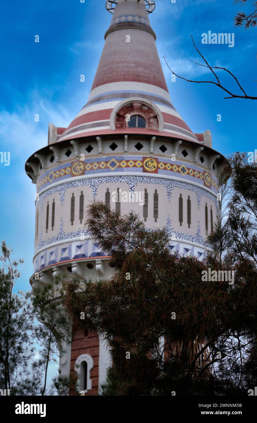 Water Tower in Barcelona Spain Stock Photo - Alamy