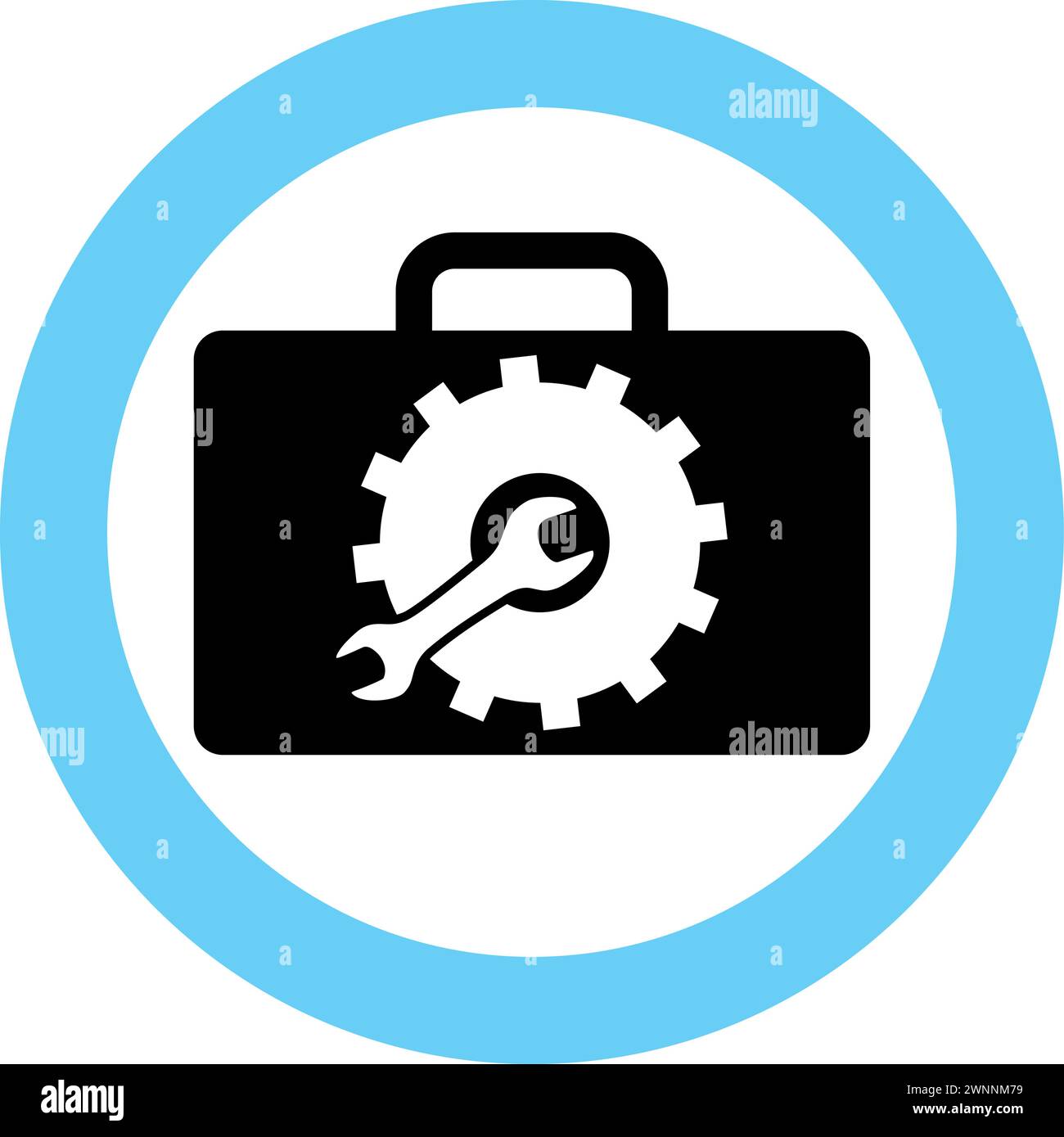 Silhouette of Repair Kit Icon in Flat Style Stock Vector Image & Art ...