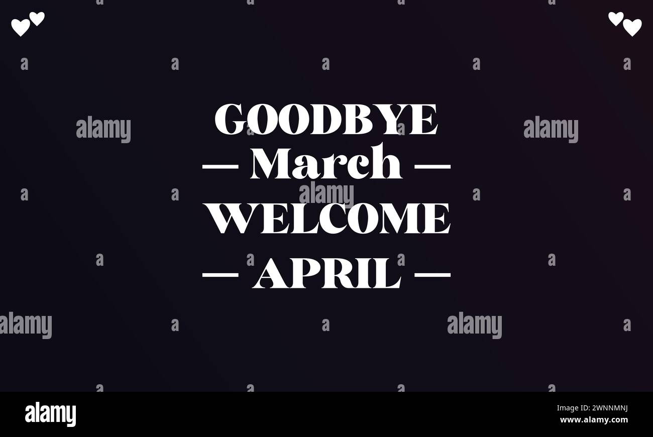 Month of april Stock Vector Images - Alamy