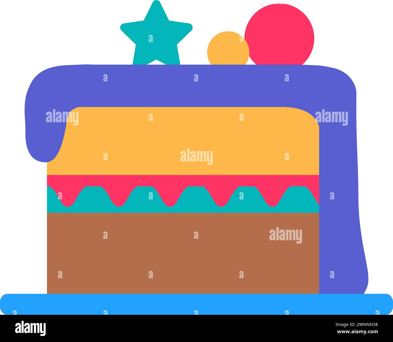 Thick icing Stock Vector Images - Alamy