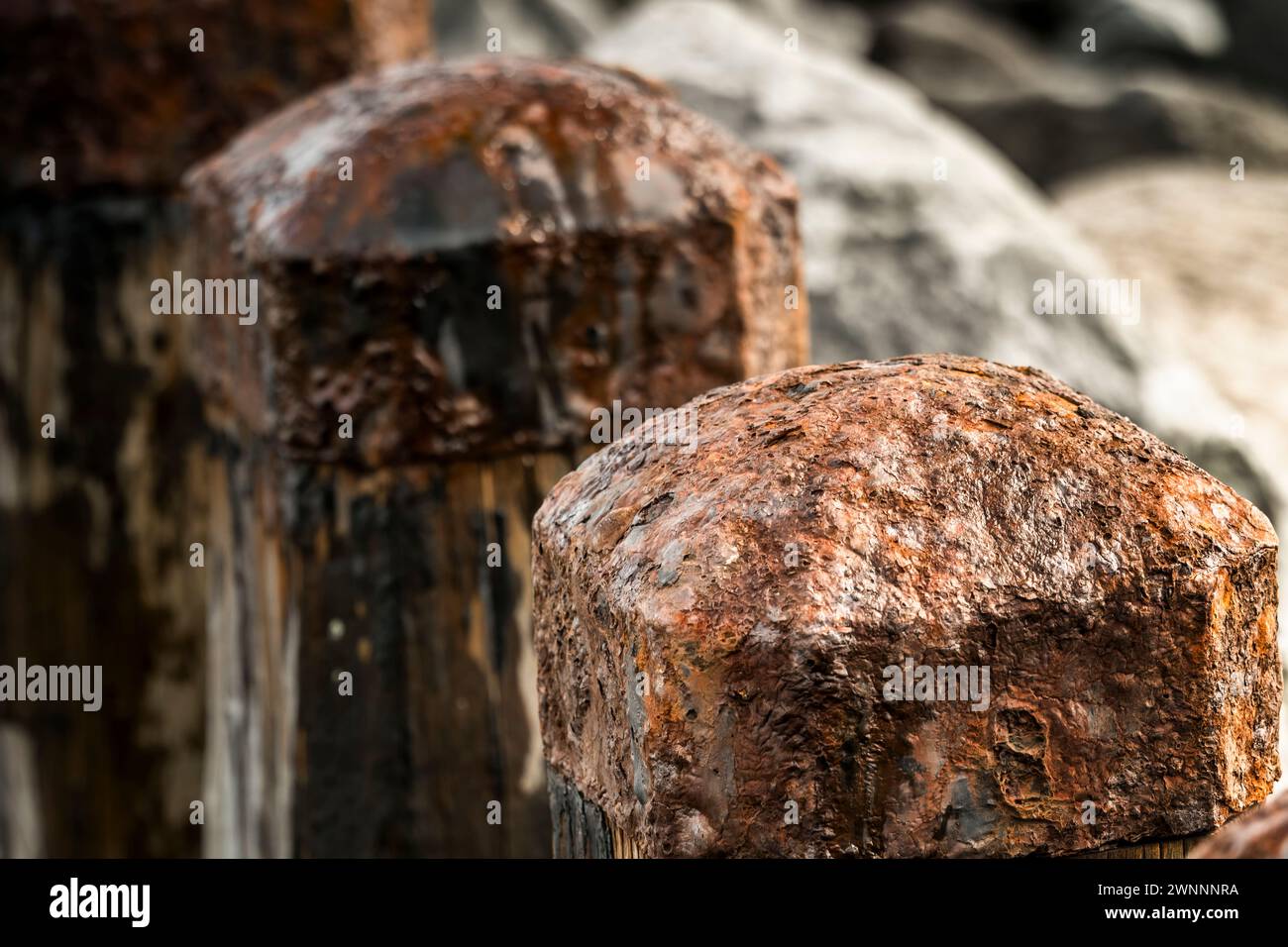 Rotten wooden pole hi-res stock photography and images - Alamy