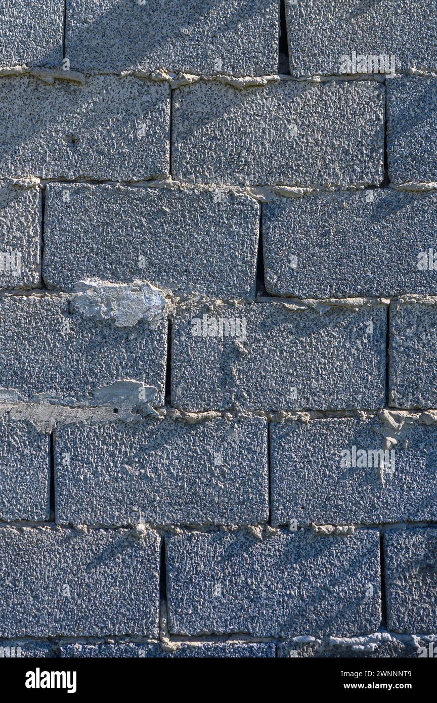 cinder block wall as background Stock Photo - Alamy