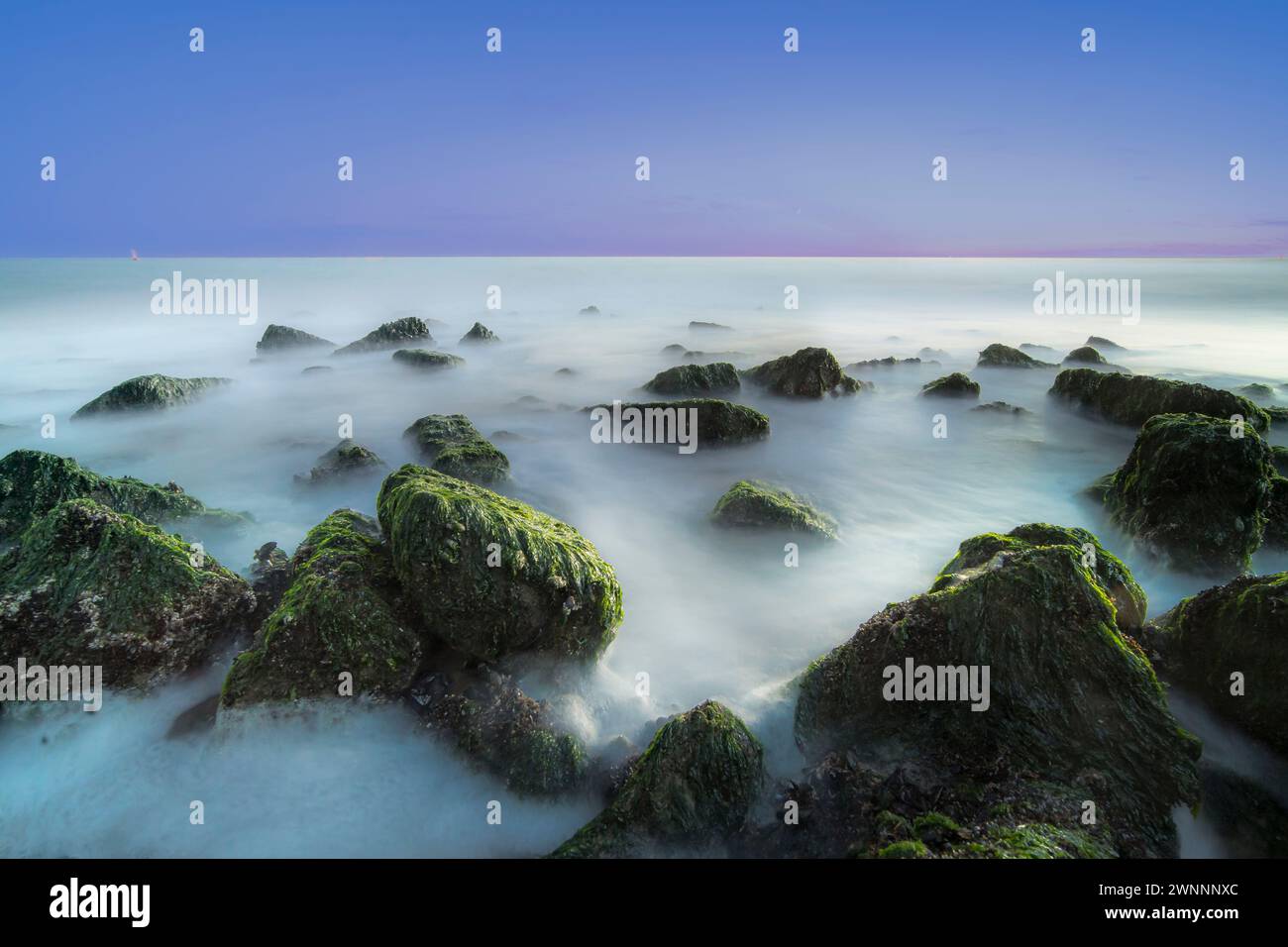 Rocks on the zeeland coast of the netherlands hi-res stock photography ...