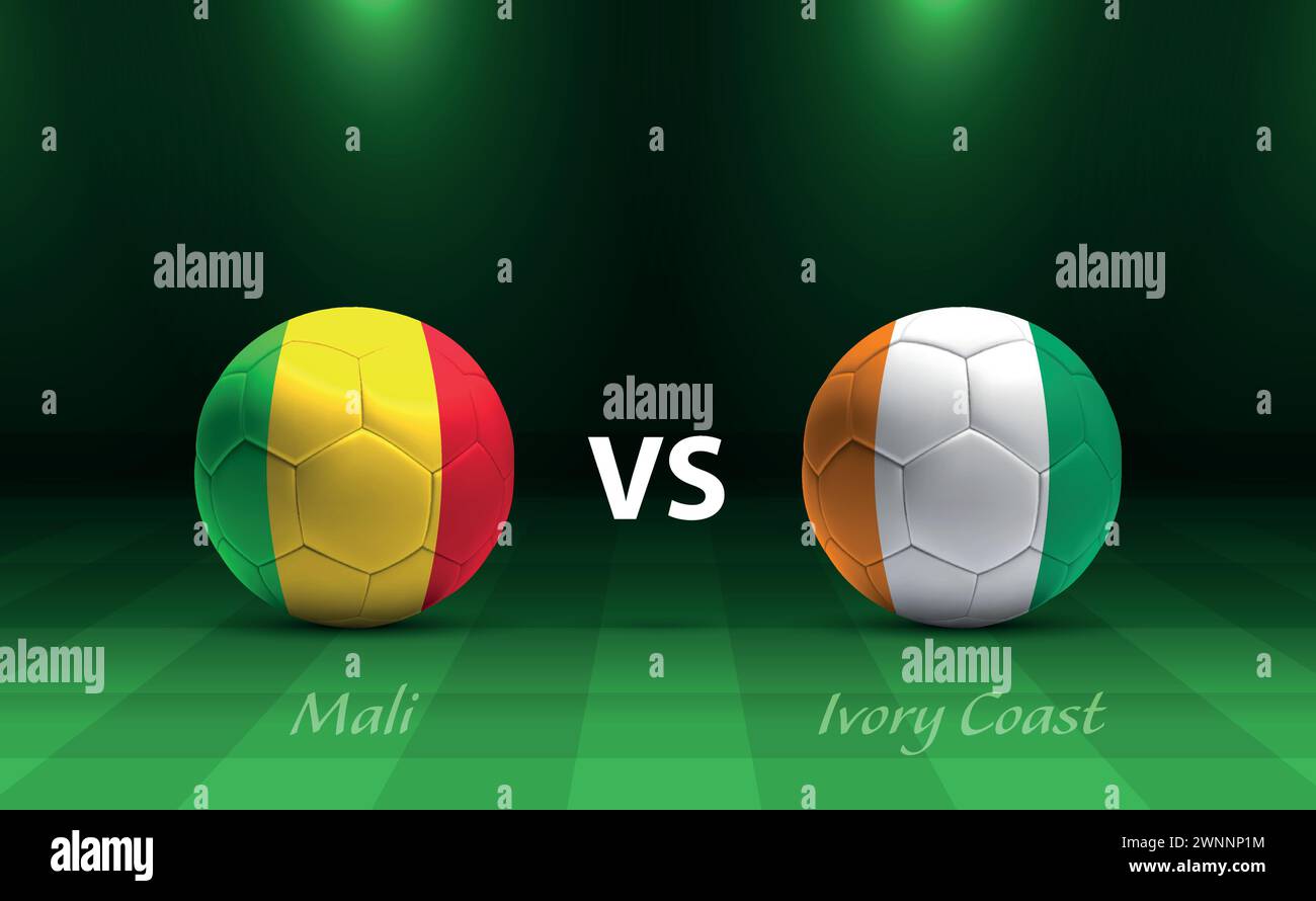 Mali vs ivory coast Stock Vector Images - Alamy