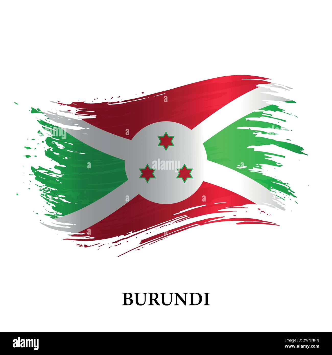 Grunge flag burundi vector hi-res stock photography and images - Alamy