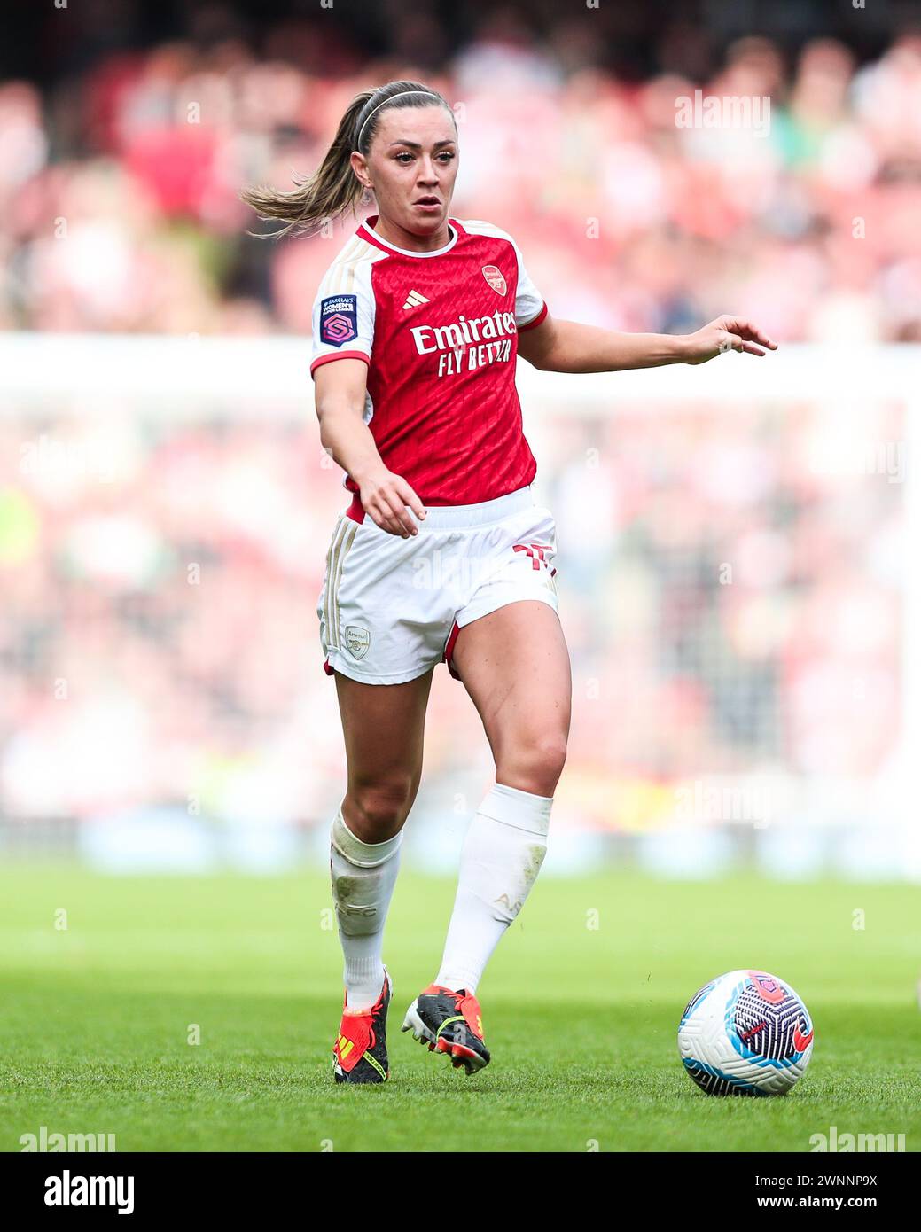 London, UK. 03rd Mar, 2024. Arsenal's Katie McCabe during the Arsenal ...