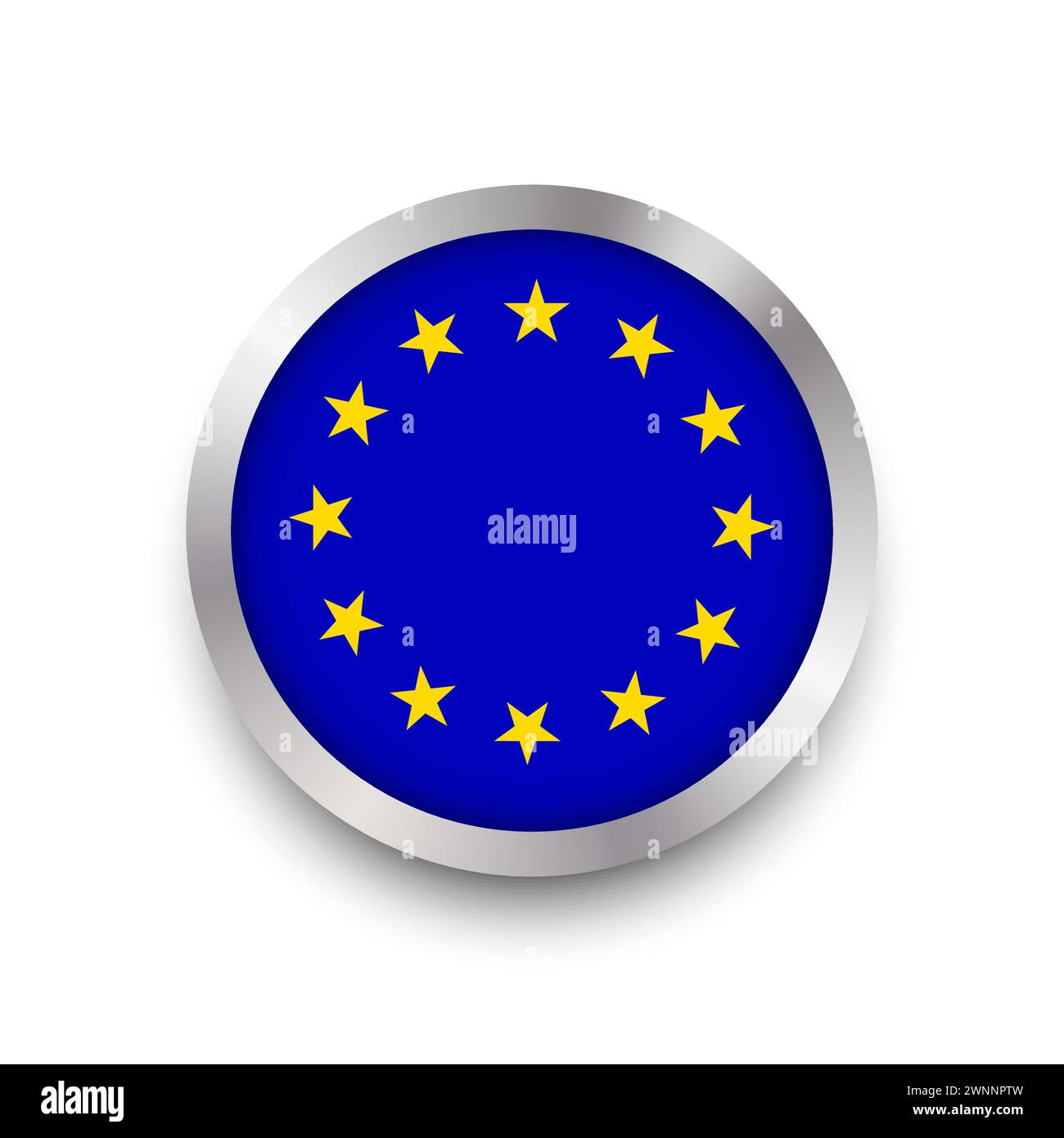 Europe EU flag button. Vector illustration. EPS 10. Stock image Stock ...