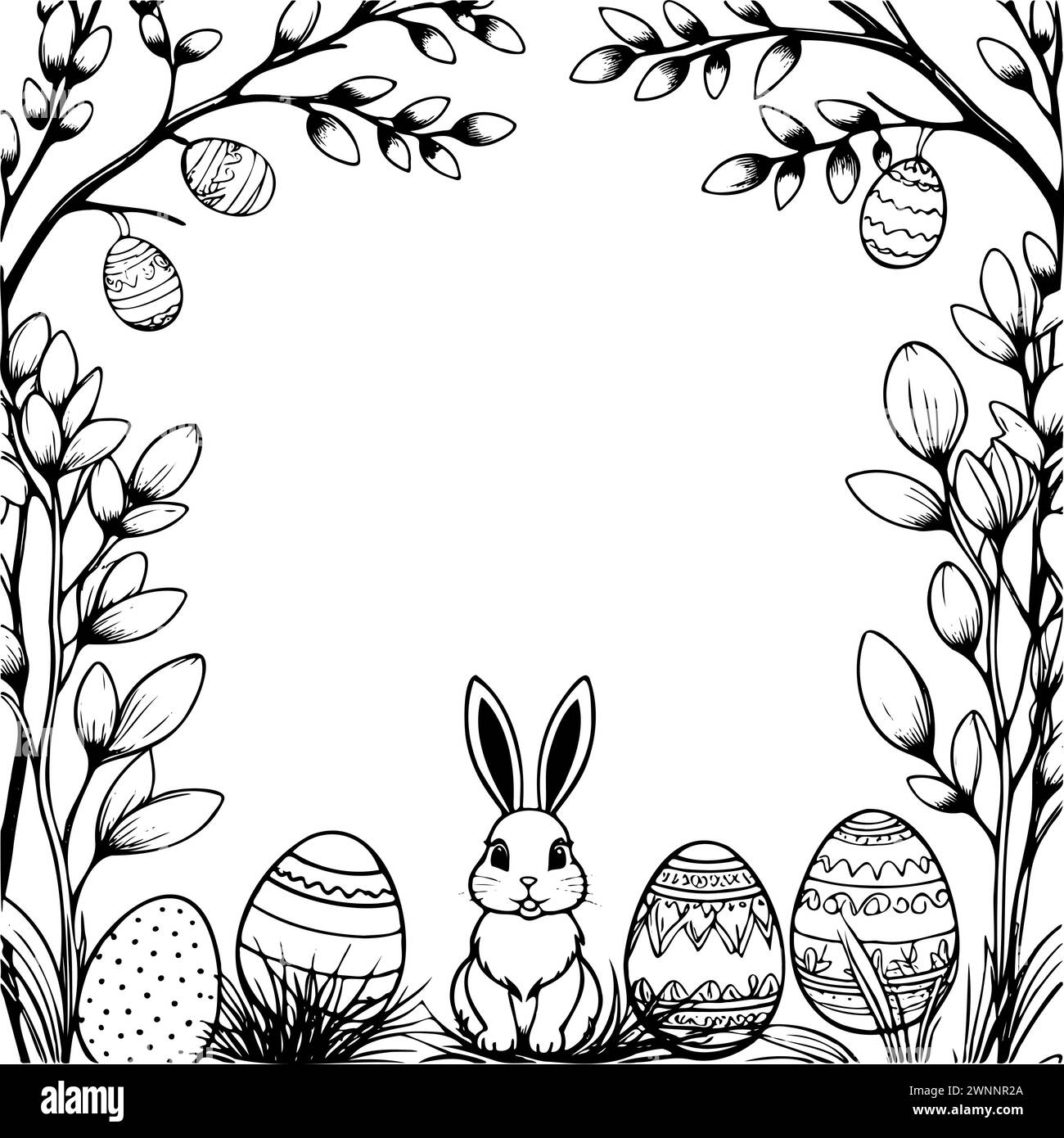 Easter Egg Clipart Free Black And White