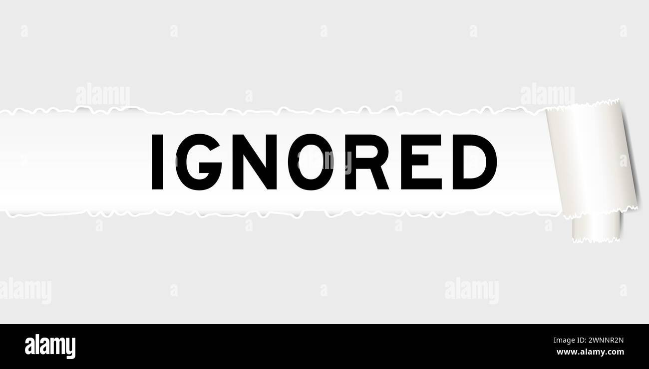 Shun ignore Stock Vector Images - Alamy