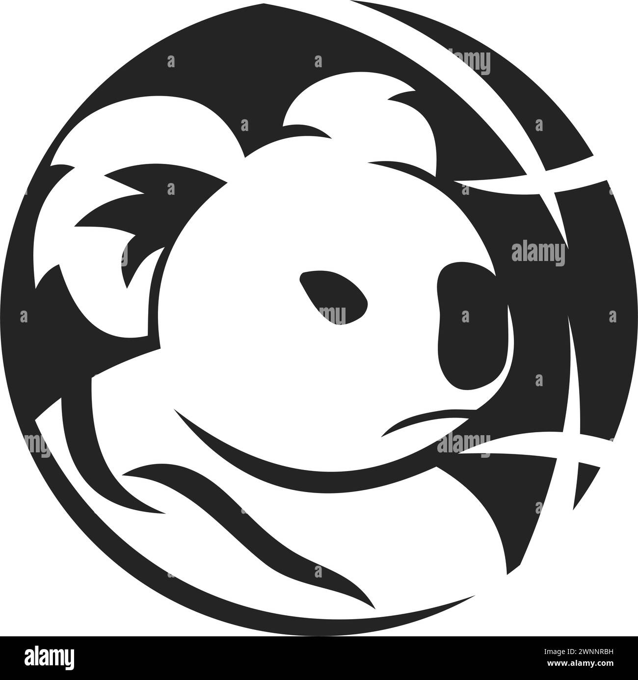 Koala logo template Isolated. Brand Identity. Icon Vector graphic Stock ...