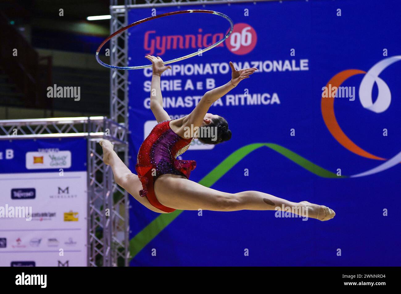 Milena Baldassarri of Ginnastica Fabriano during Rhythmic Gymnastics FGI Serie A 2024 at Unieuro ...