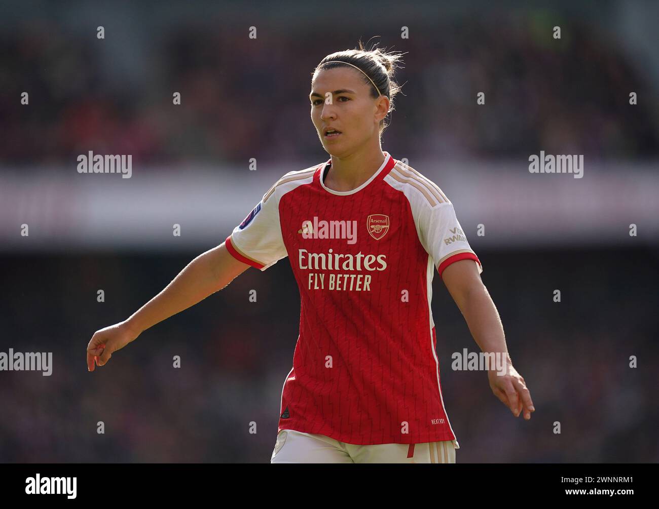 Arsenal's Steph Catley during the Barclays Women's Super League match ...