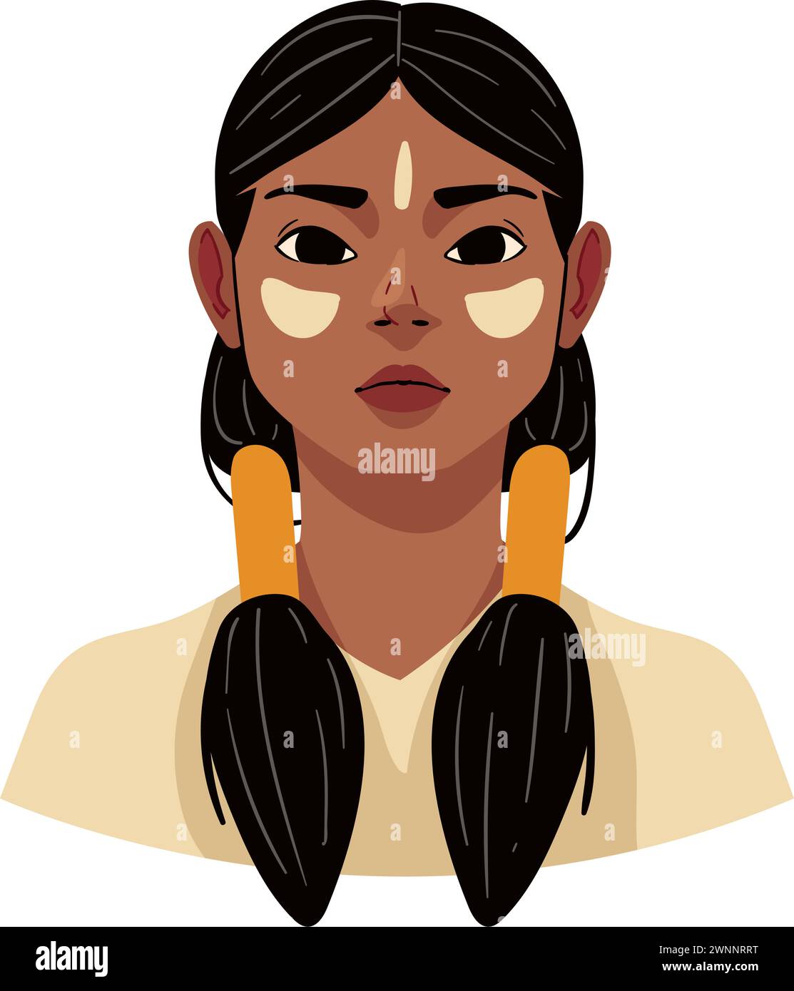 Girl costume portrait face paint Cut Out Stock Images & Pictures - Alamy