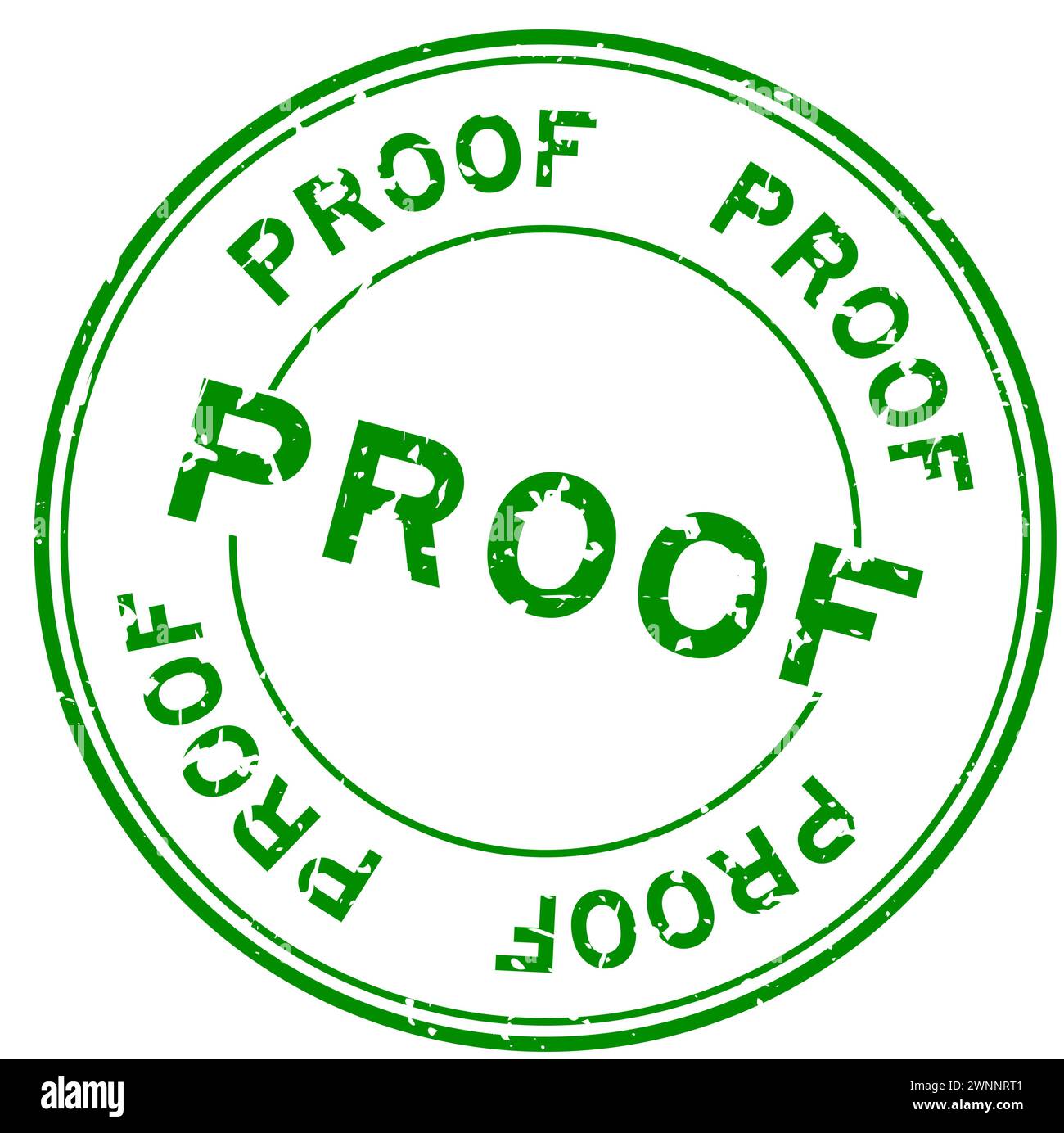 Grunge green proof word round rubber seal stamp on white background Stock Vector Image & Art - Alamy