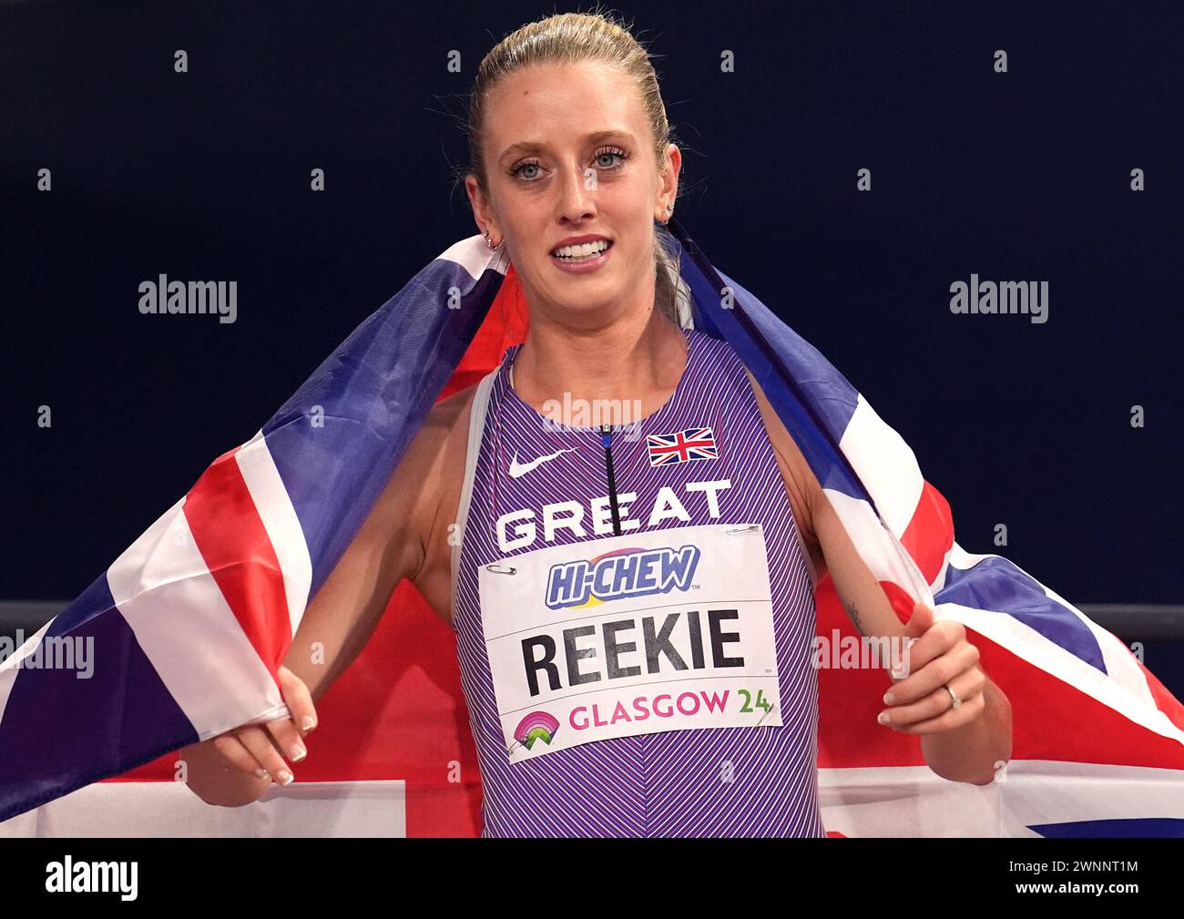 Great Britain's Jemma Reekie celebrates silver in the Women's 800m ...