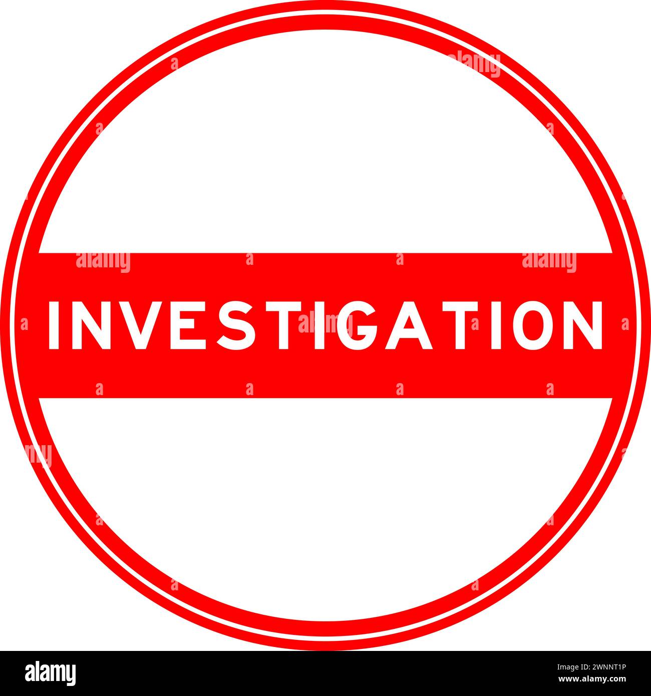 Red color round seal sticker in word investigation on white background Stock Vector Image & Art ...