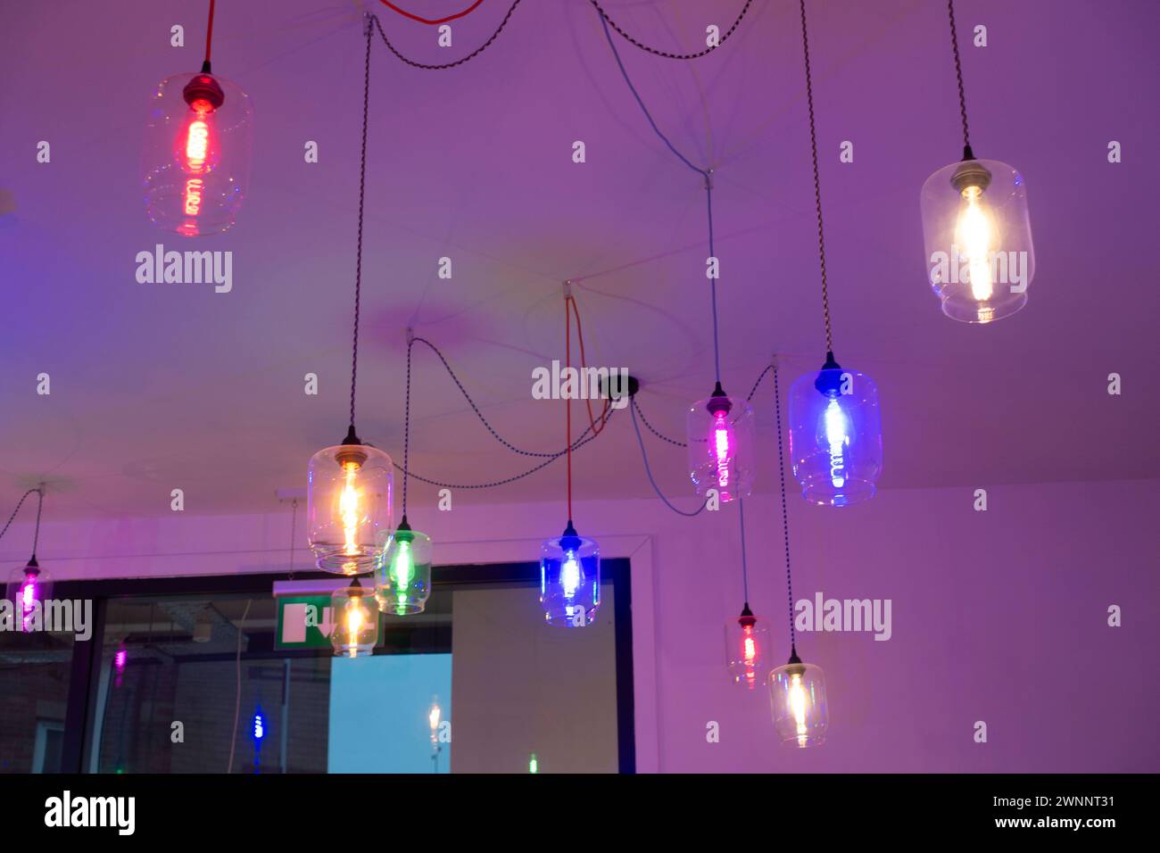 Multi coloured glass lamp hi-res stock photography and images - Alamy