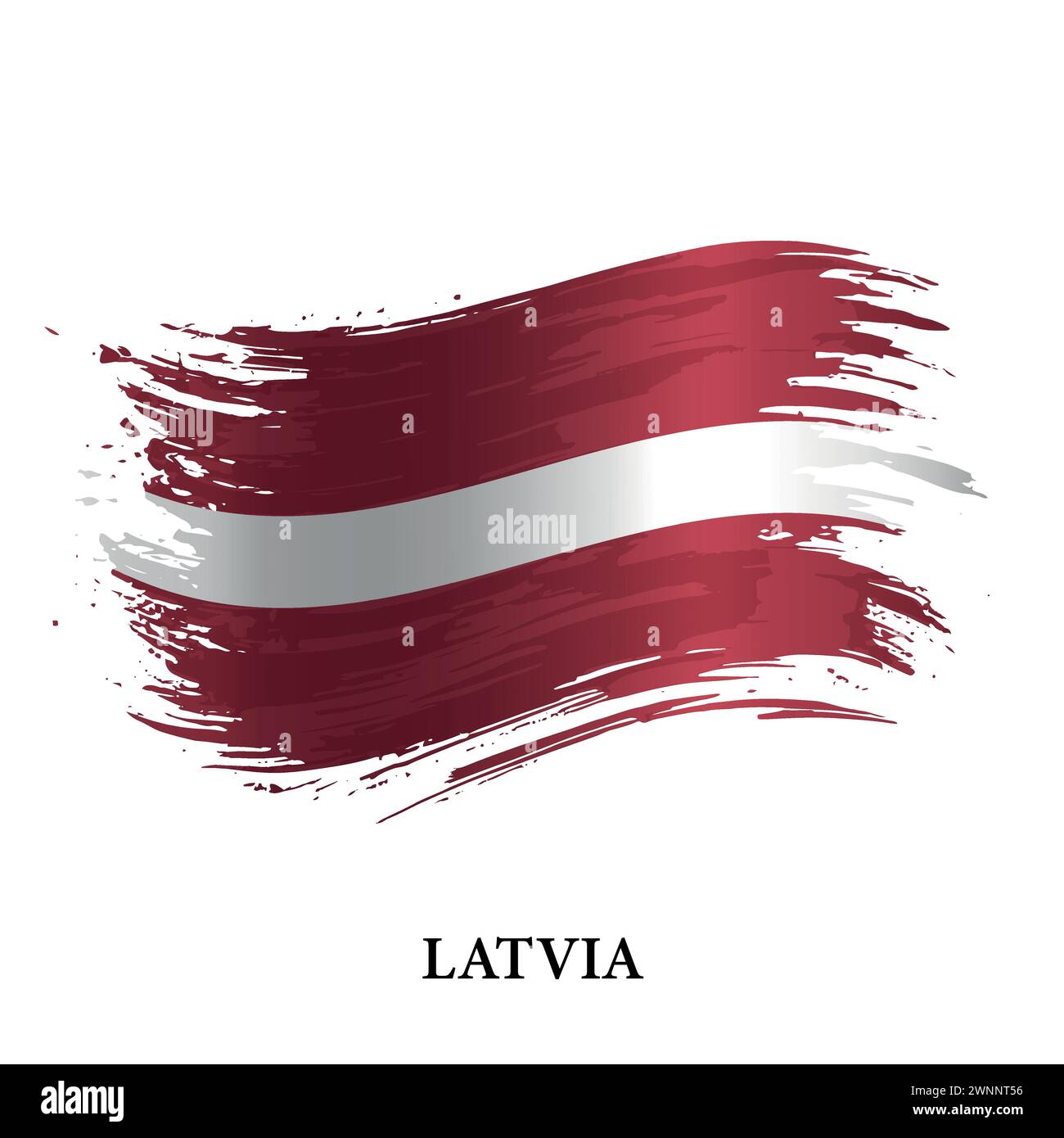 Grunge flag of Latvia, brush stroke vector background Stock Vector Image & Art - Alamy