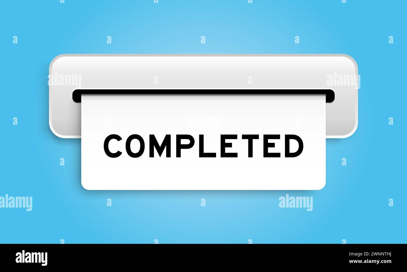 Completed task from checklist done Stock Vector Images - Alamy