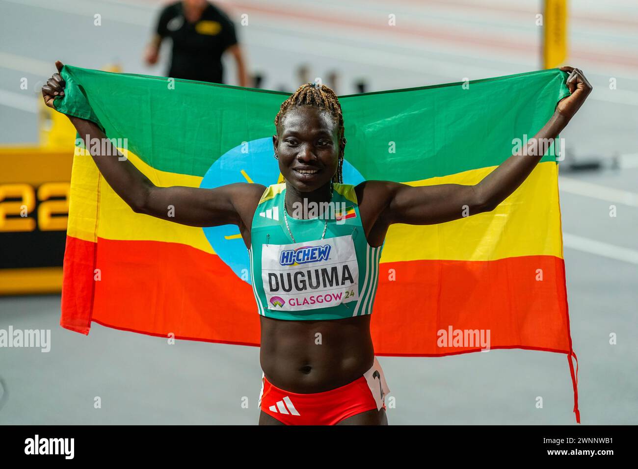 Glasgow, Scotland 20240303.Tsige Duguma took gold in the women's 800 m ...