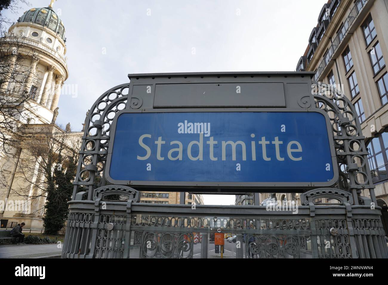 Deutschland, Berlin, U-Bahnhof Stadtmitte, Bahnhof der U-Bahn-Linien U2 ...