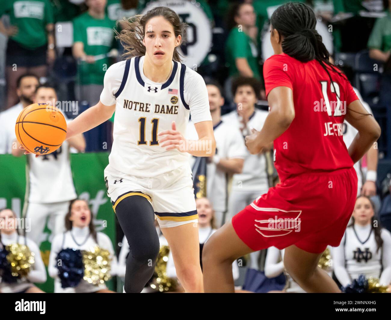 SOUTH BEND, IN - MARCH 03: Notre Dame Fighting Irish guard Sonia Citron ...
