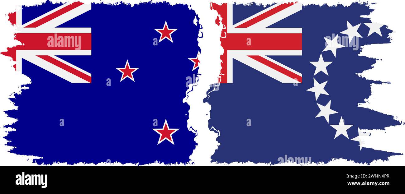New zealand cook islands flag hi-res stock photography and images - Alamy