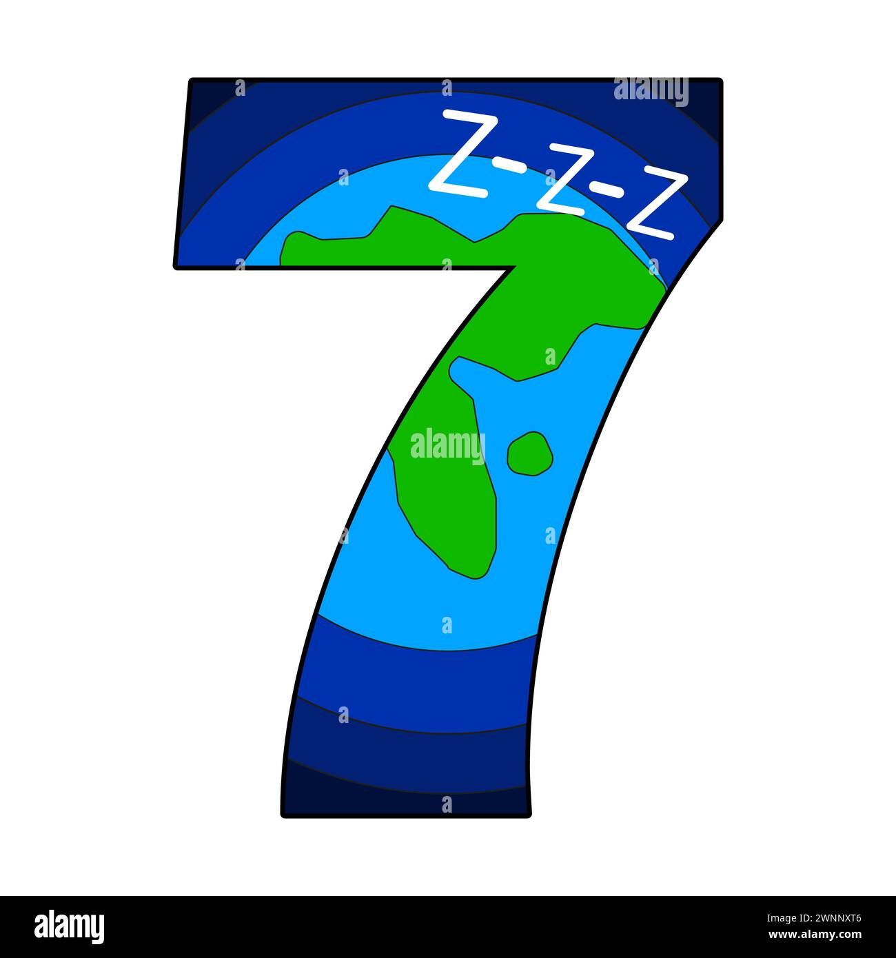 Illustration of the seventh day of creation with God resting. Symbolic ...