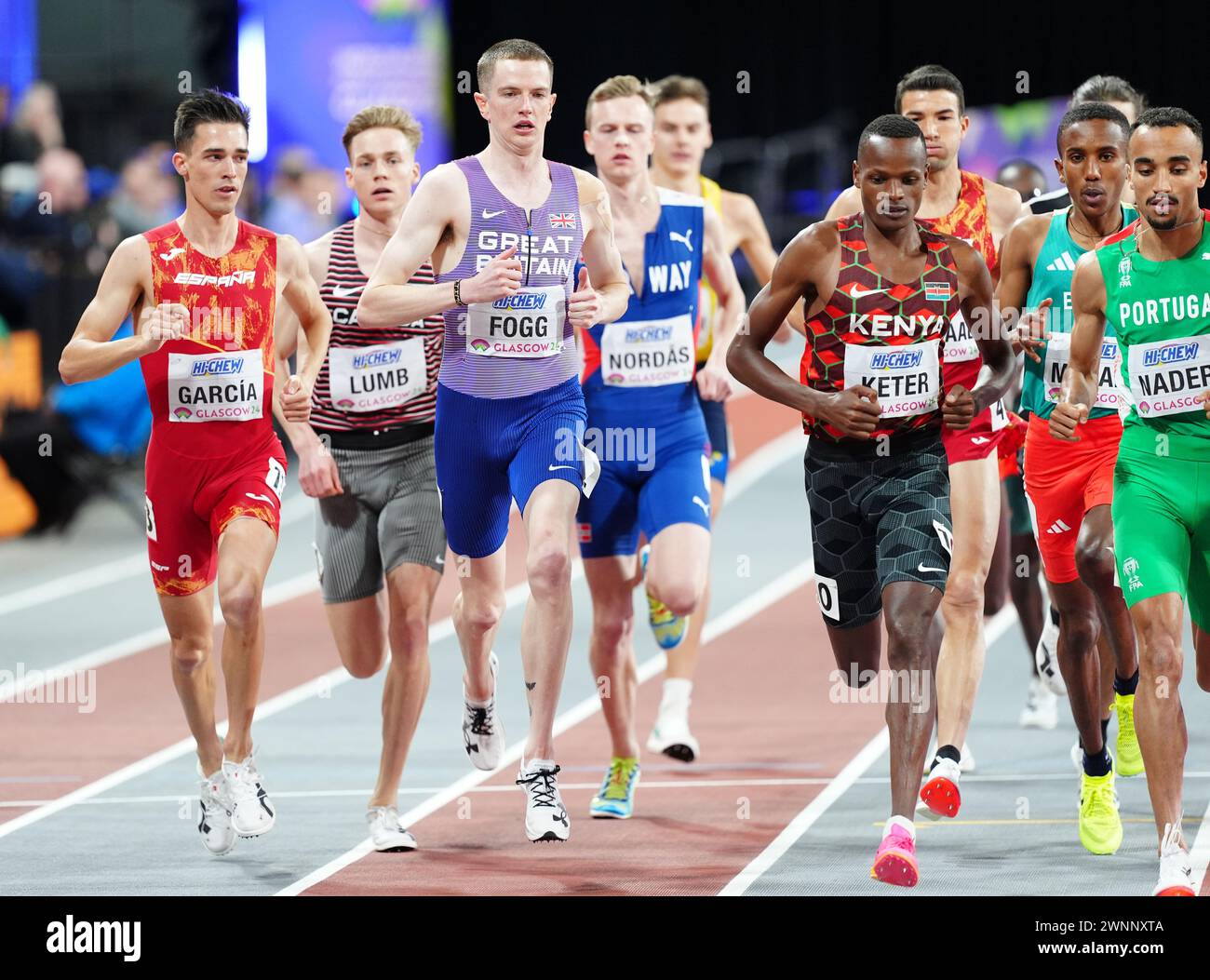 Great Britain's Adam Fogg in the Men's 1500m final during day three of ...