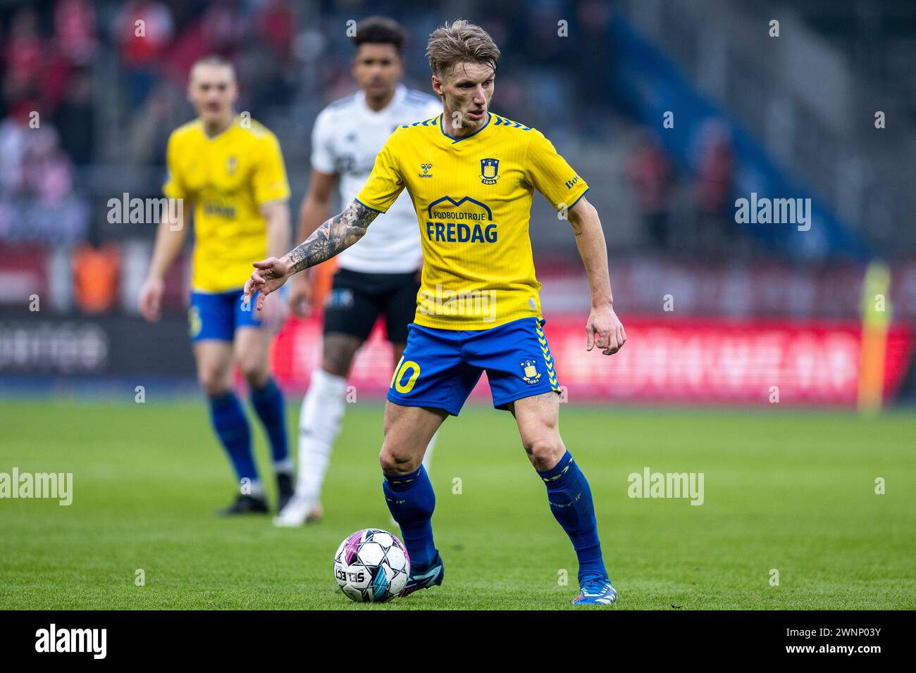 Brondby, Denmark. 03rd Mar, 2024. Daniel Wass (10) of Broendby IF seen ...