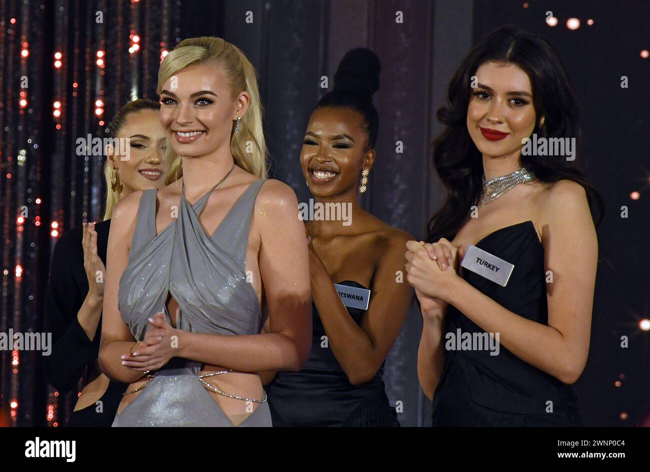 Mumbai, India. 02nd Mar, 2024. Host and Poland's reigning Miss World ...