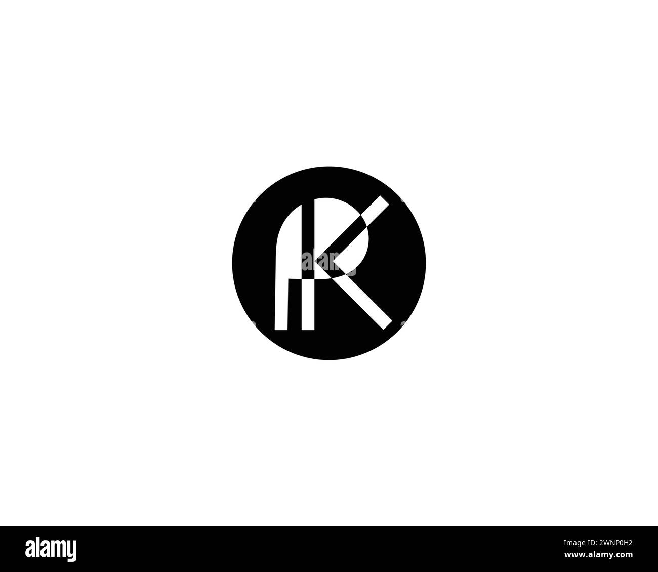 creative letter PK logo design vector template Stock Vector Image & Art ...