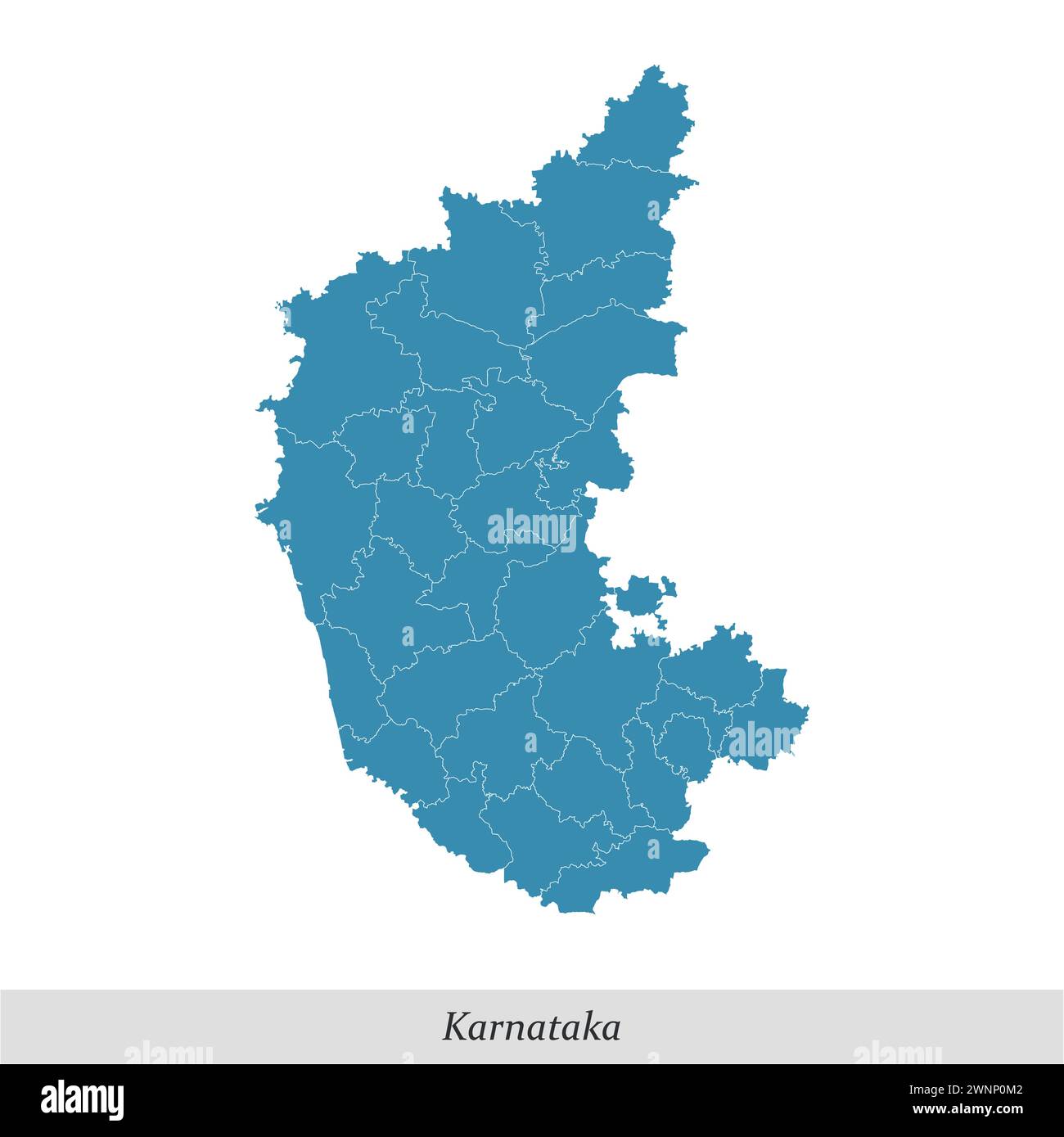 Karnataka map hi-res stock photography and images - Alamy