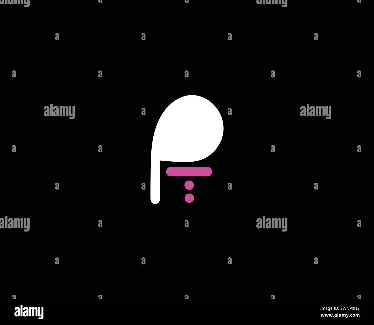 creative letter PT logo design vector template Stock Vector Image & Art ...